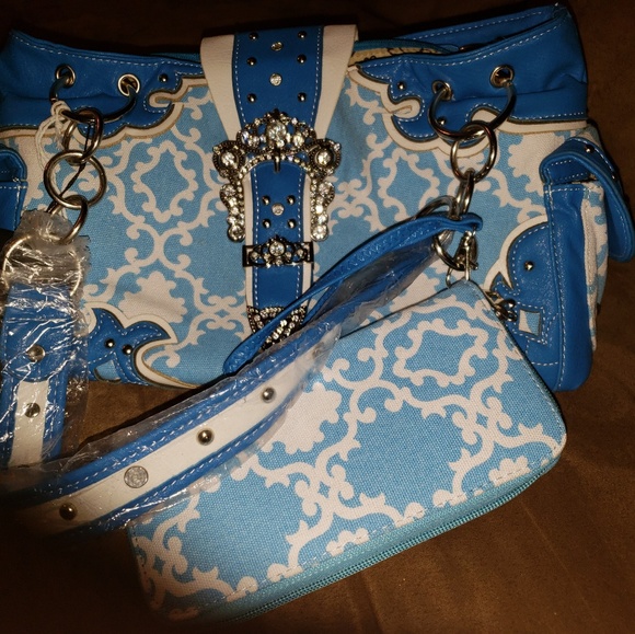 Cowgirl Trendy | Bags | Purse With Matching Wallet | Poshmark